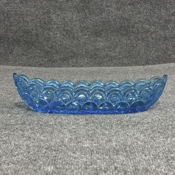 Dining | Vintage Weishar Moon Stars 125 Canoe Relish Dish Cobalt Blue ...
